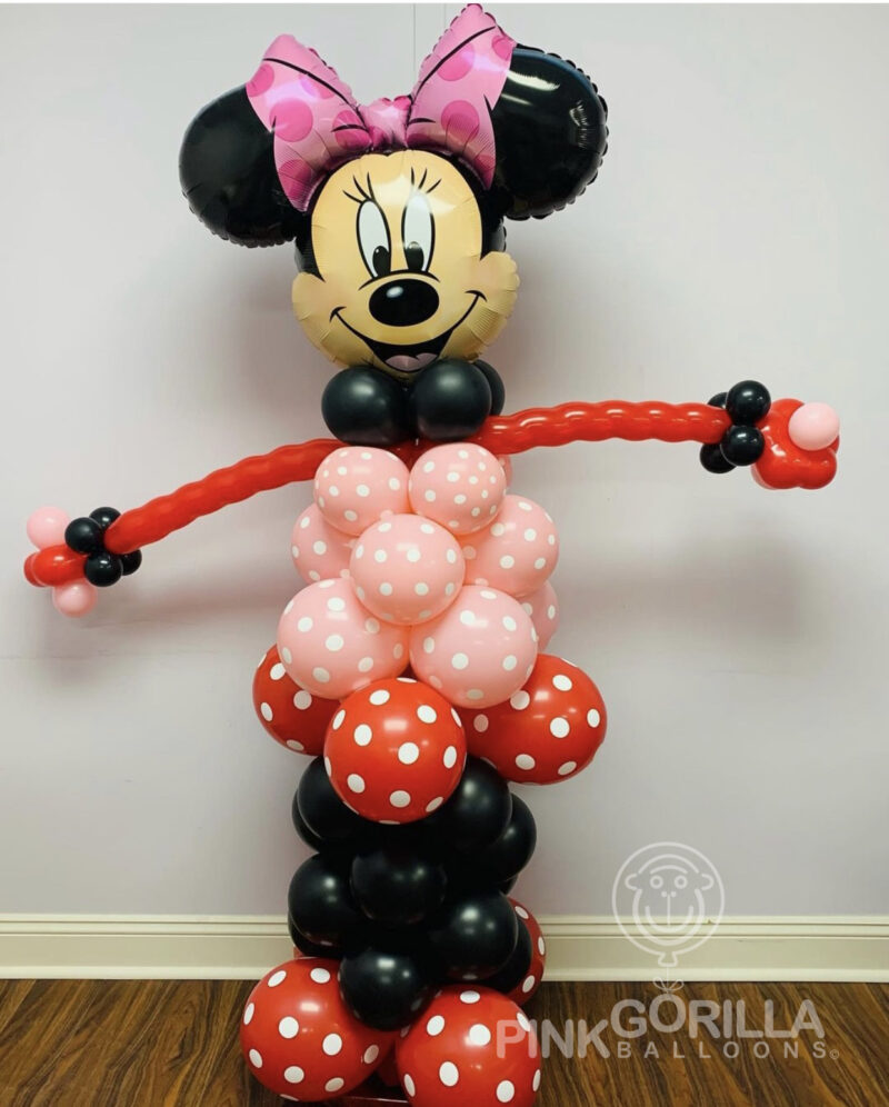CUSTOM MINNIE MOUSE BALLOON SCULPTURE - Pink Gorilla Balloons