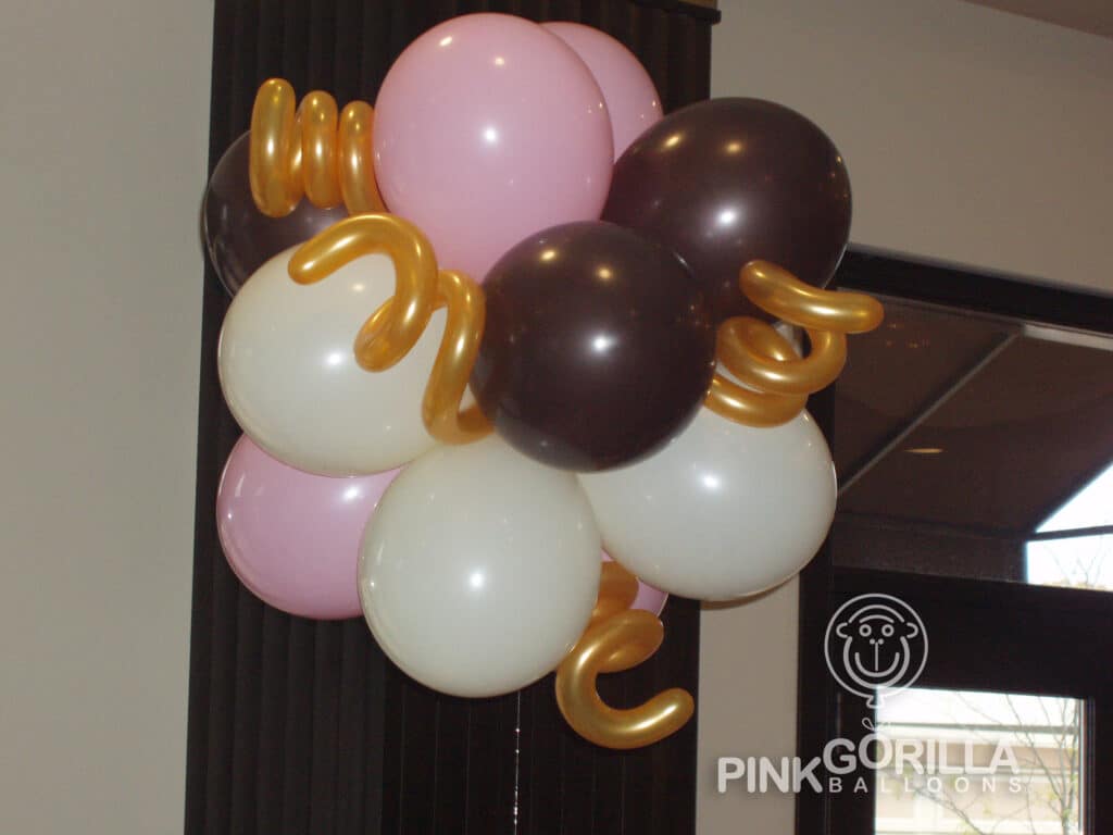Ceiling Balloon Decor - Pink Gorilla Balloons